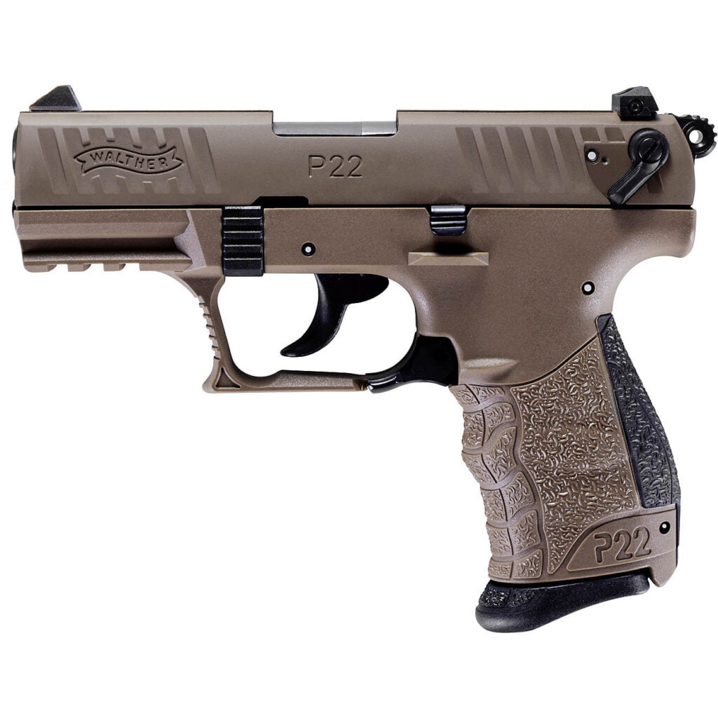 Walther P22Q Military FDE 22 LR Rimfire Pistol - Cali Shooter